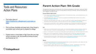 High School and College Planning for Younger Students Parent Webinar | PPT