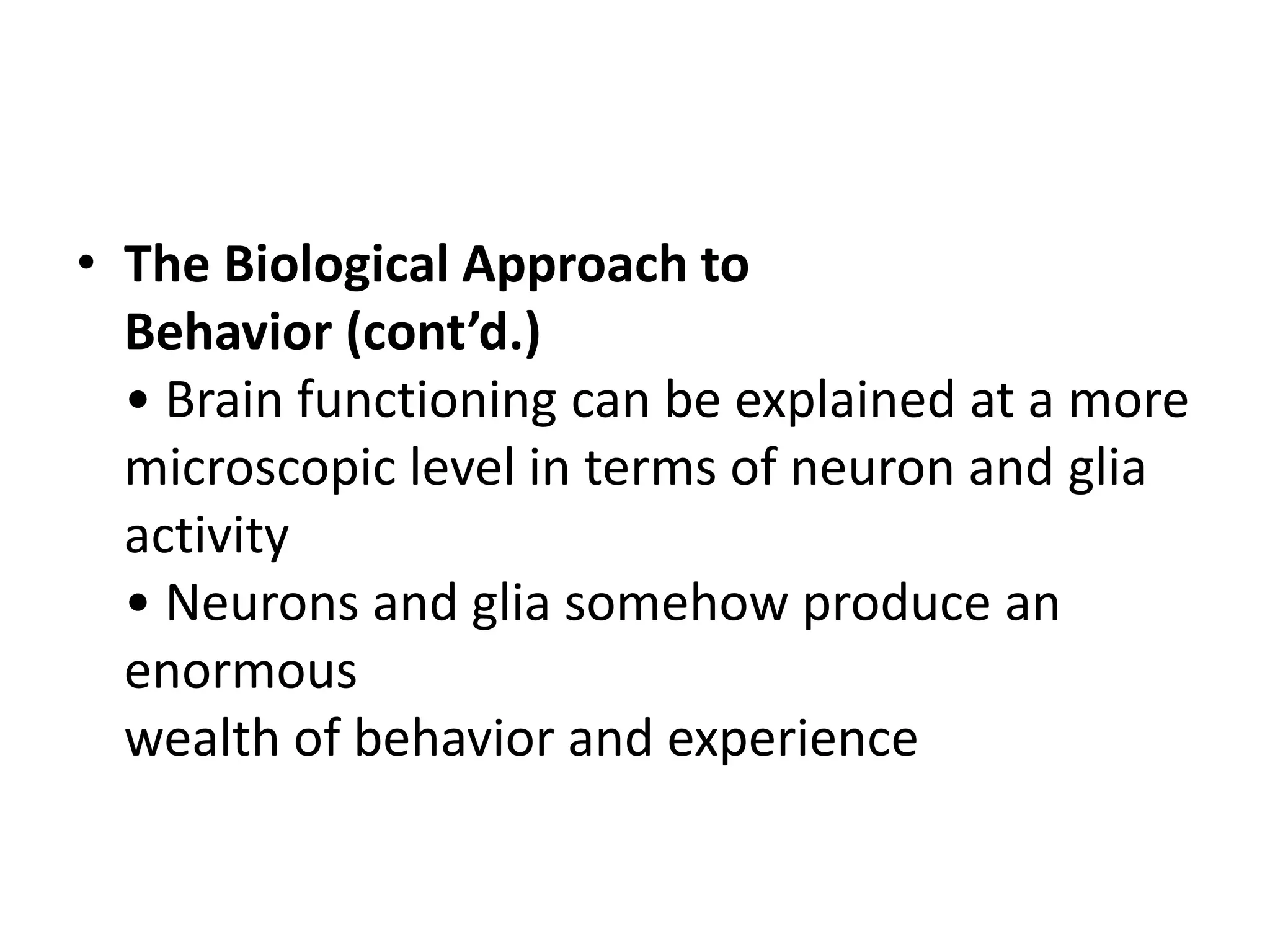 Biological Basis of Behavior | PPTX