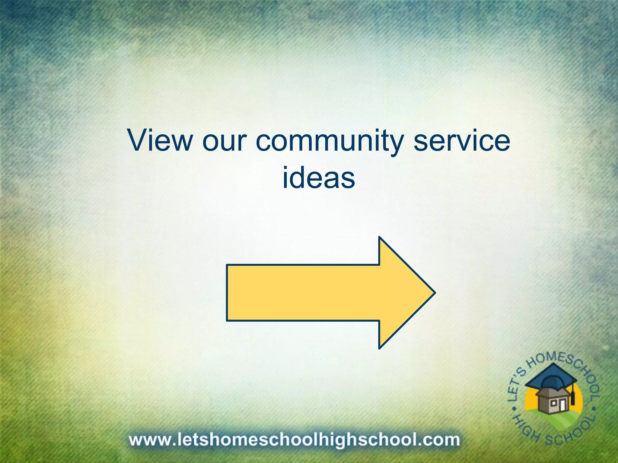 High School Community Service Ideas | PPT