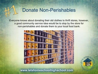 High School Community Service Ideas | PPT