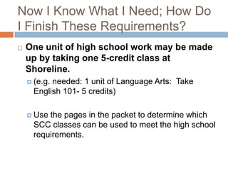 High School Completion Program at SCC | PPTX