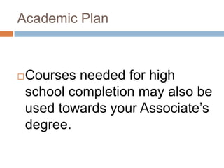 High School Completion Program at SCC | PPTX