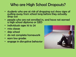 High School Dropouts and Graduation Rates | PPT | Secondary Education ...
