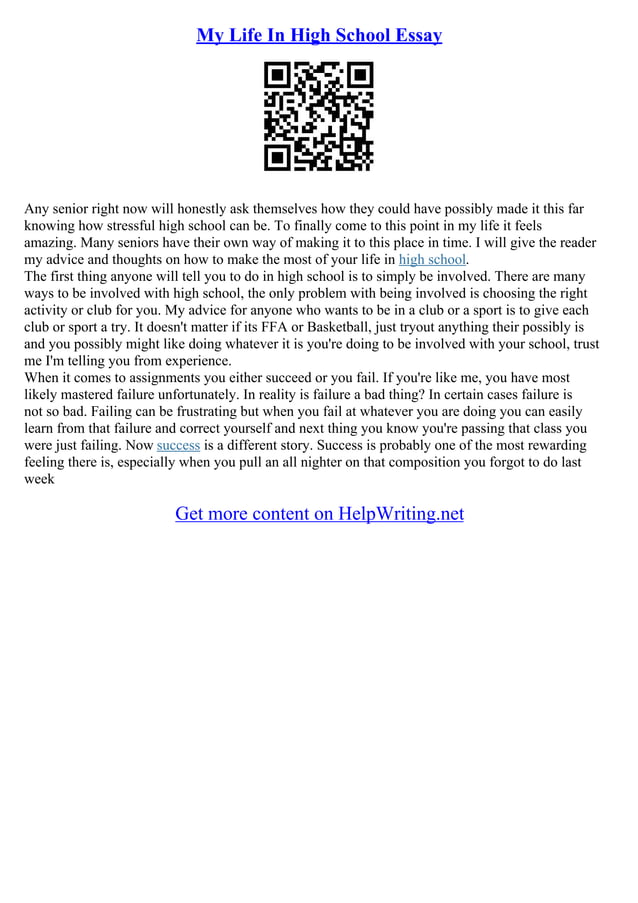 High School Essay Format | PDF