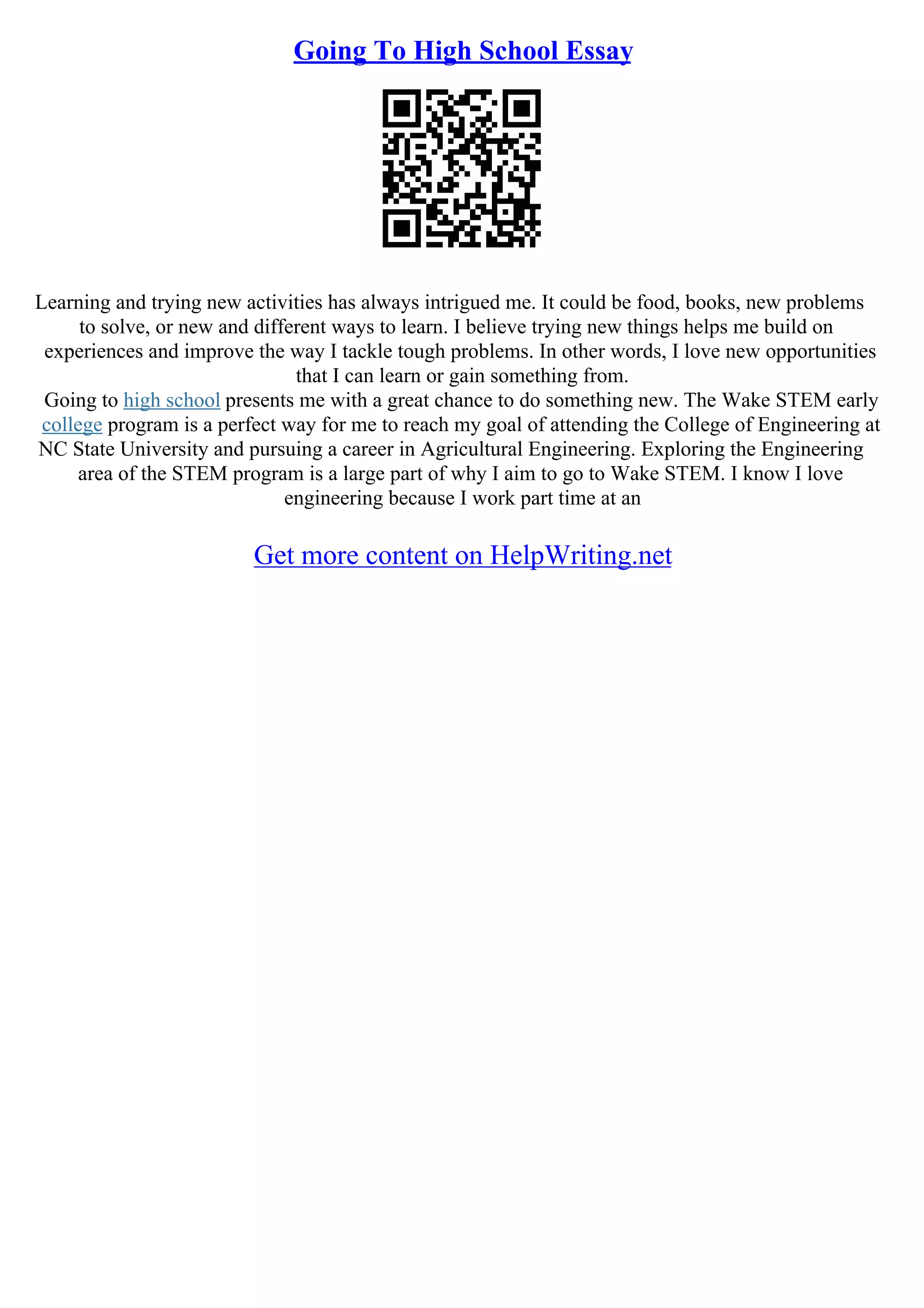 High School Essays Topics | PDF