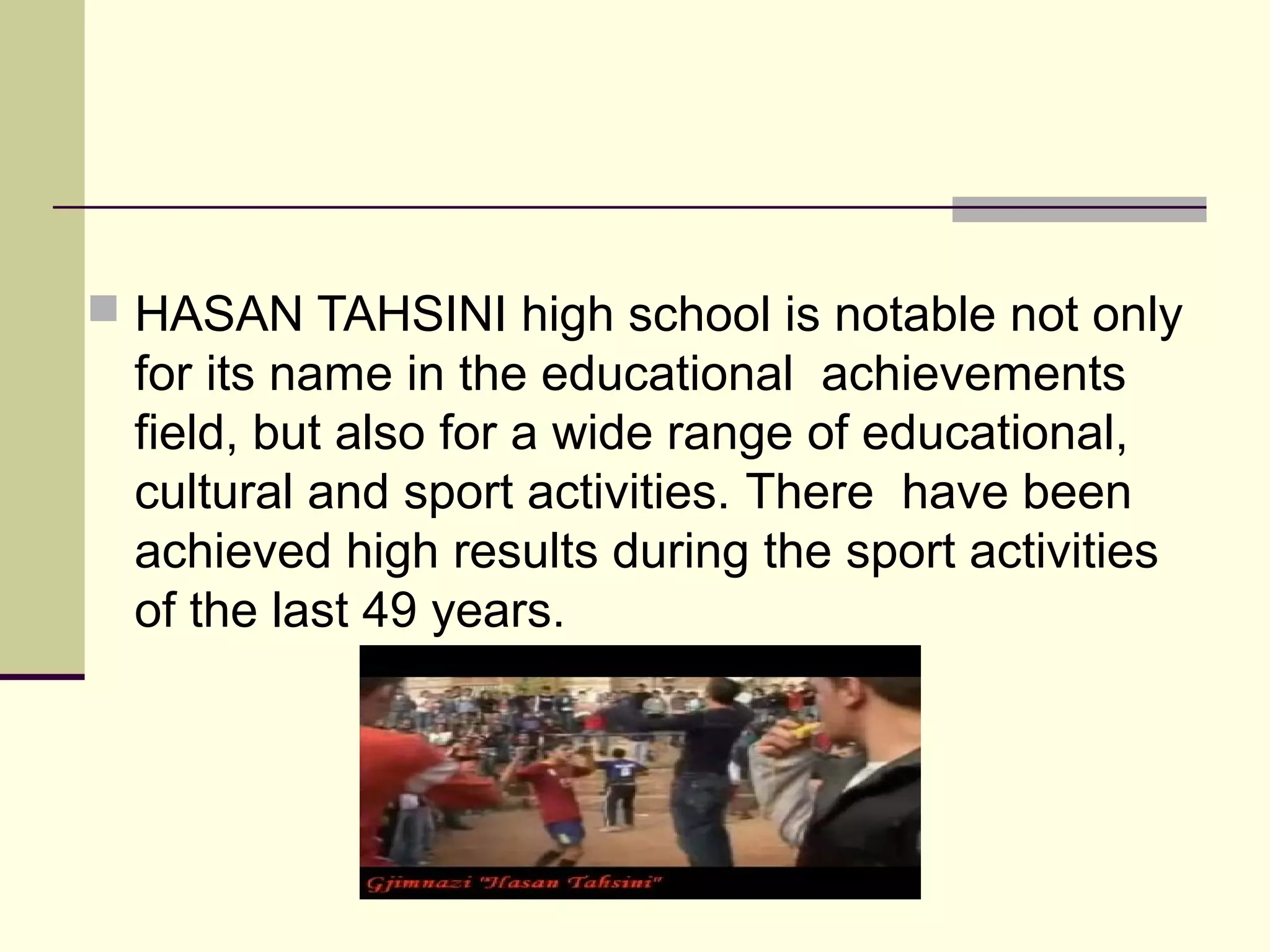 High school 'hasan tahsini' | PPT