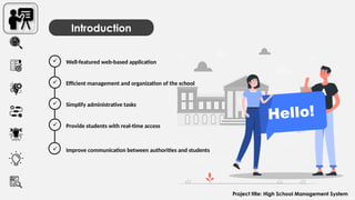 Efficient High School Management System: HSMS | PPTX