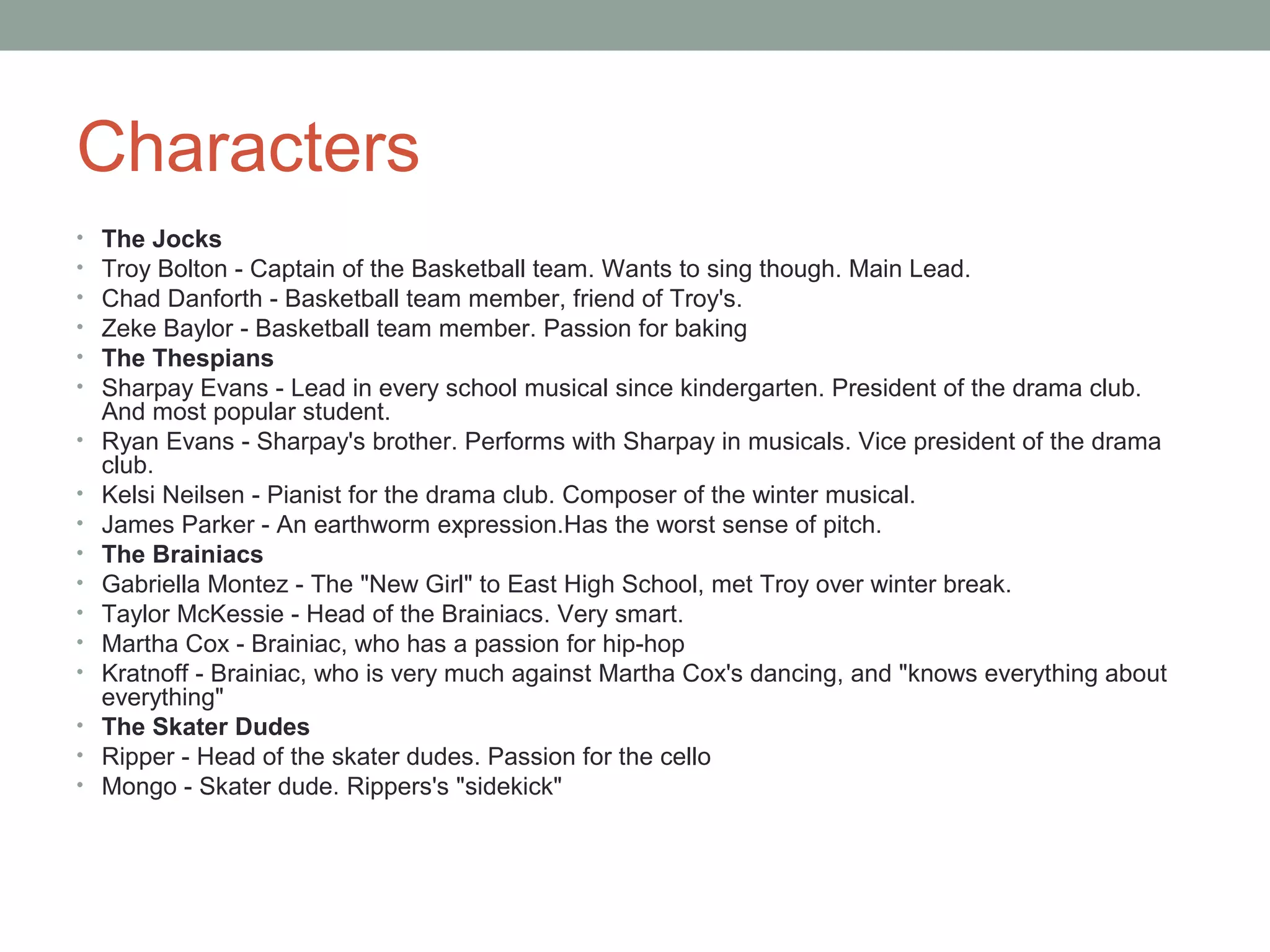 High school musical | PPT