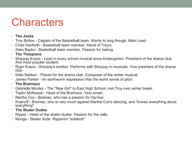 High school musical | PPT