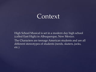 High school musical on stage! | PPTX