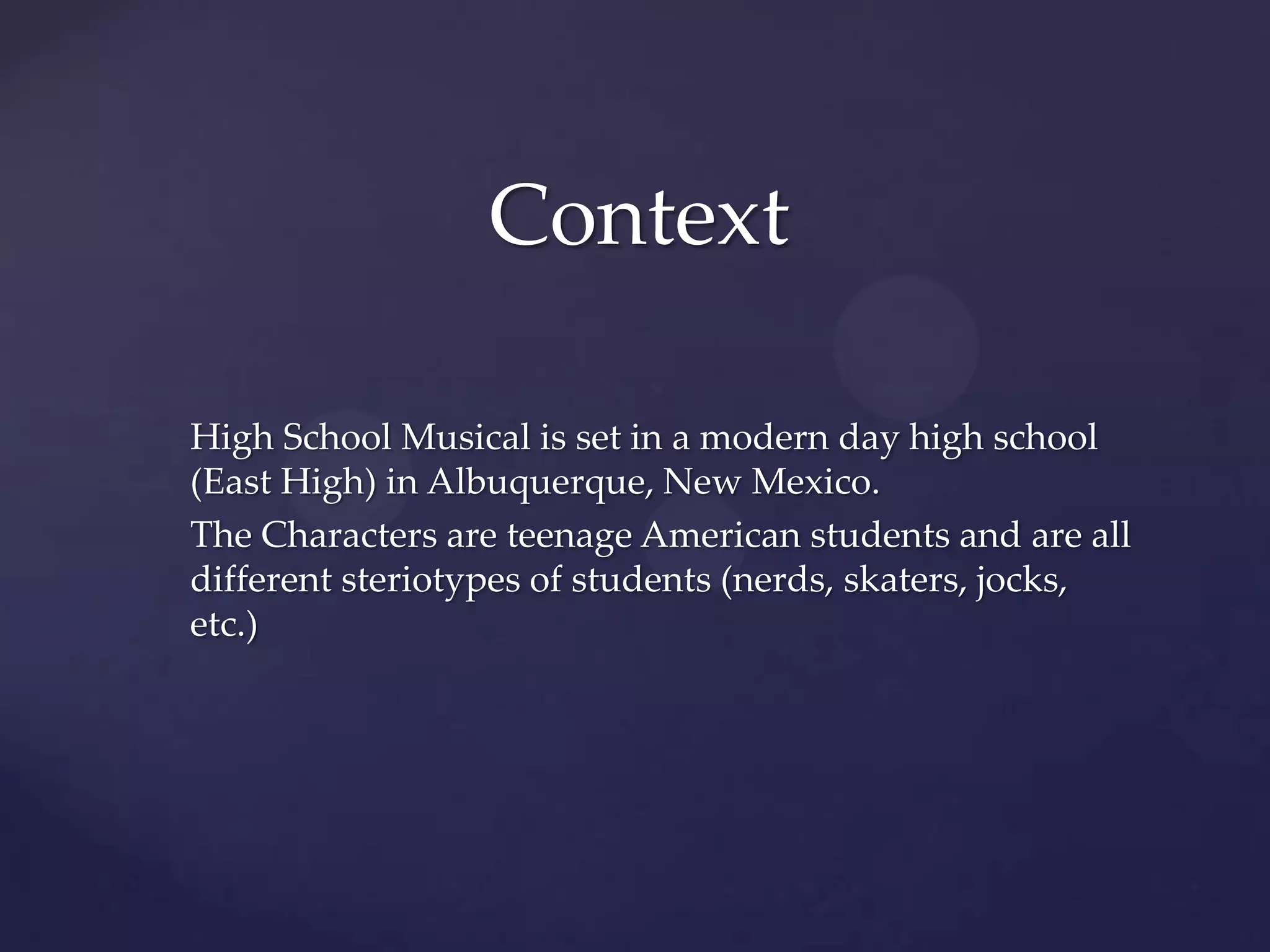 High school musical on stage! | PPTX