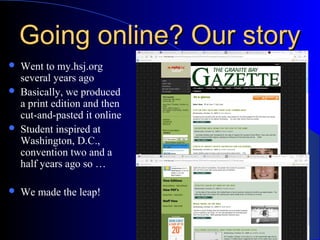 High school newspaper production | PPT