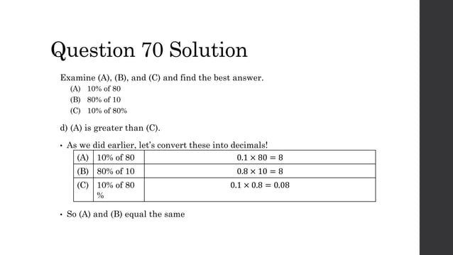 High School Placement Test: Quantitative Skills | PPT