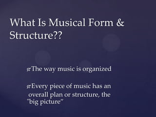 High school presentation/Forms of Music | PPTX