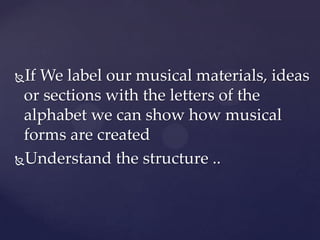 High school presentation/Forms of Music | PPTX