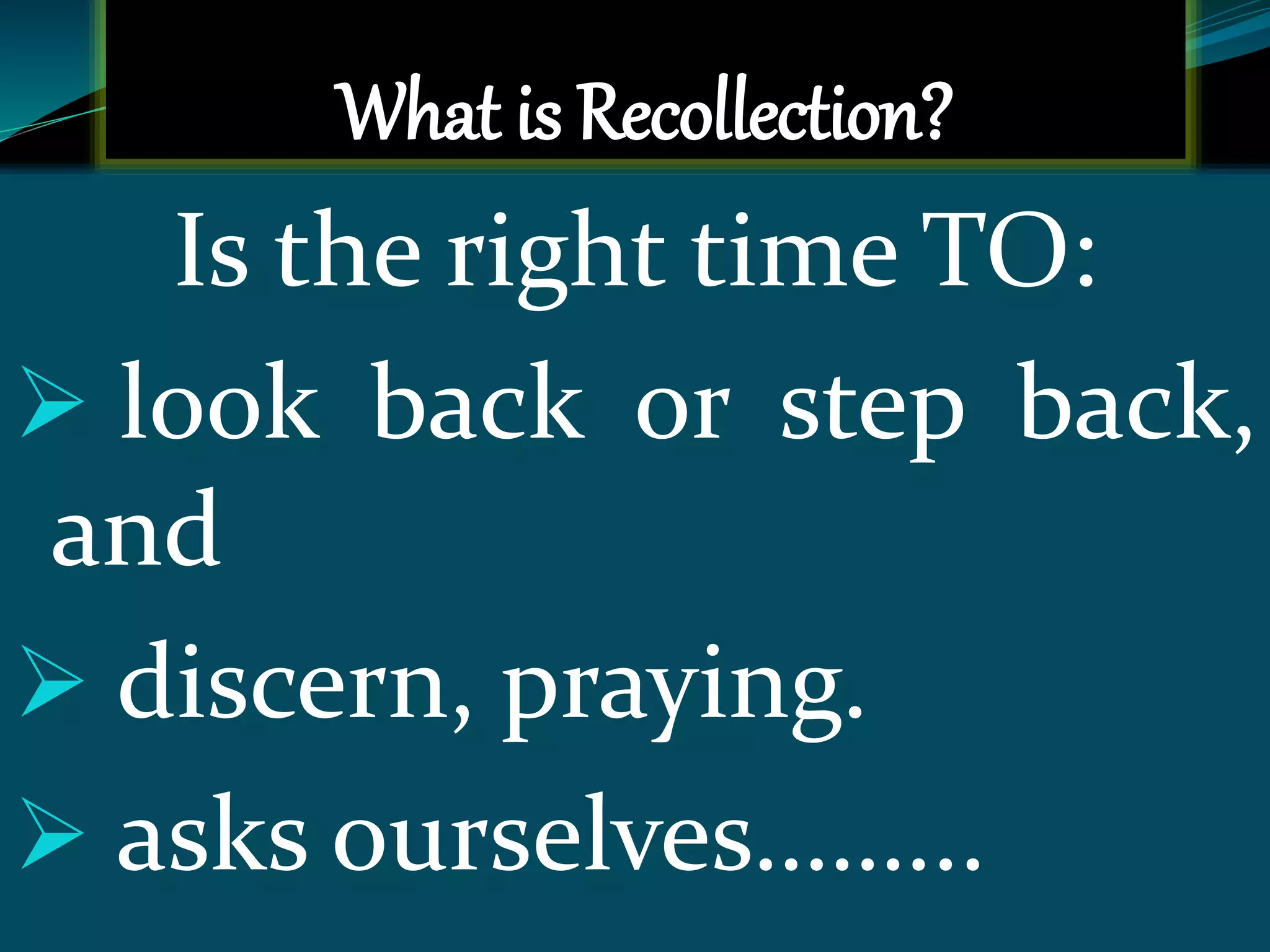 High school recollection | PPTX