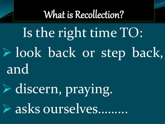 High school recollection