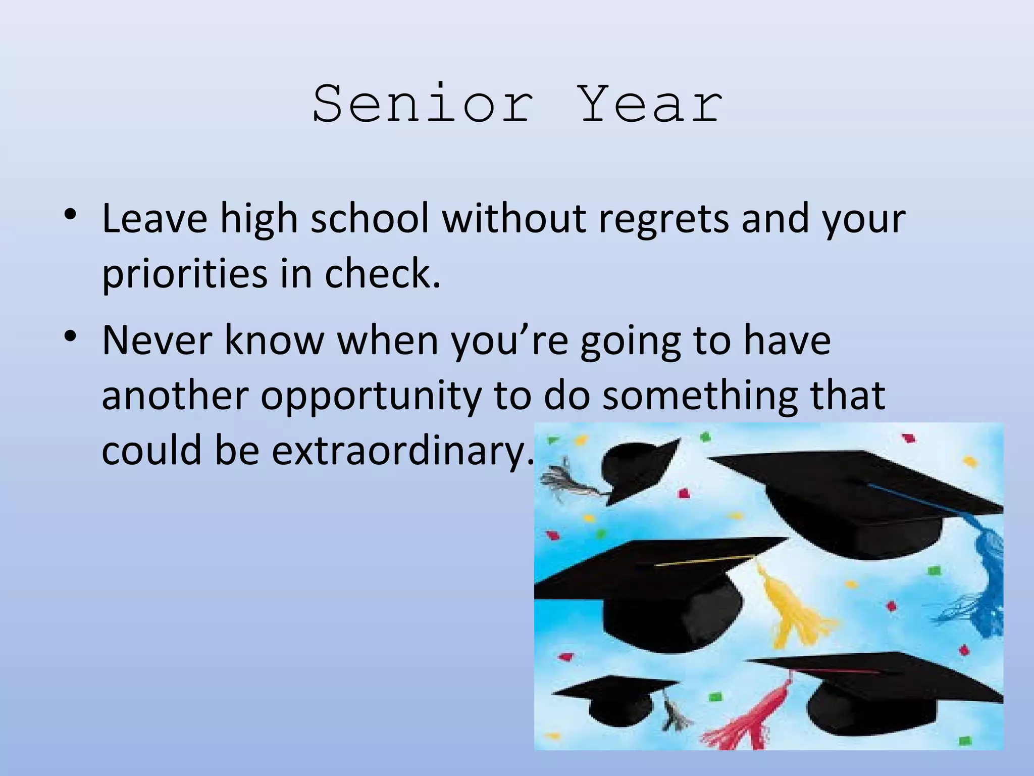 High school reflection | PPT