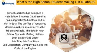 High school student email list | PPT