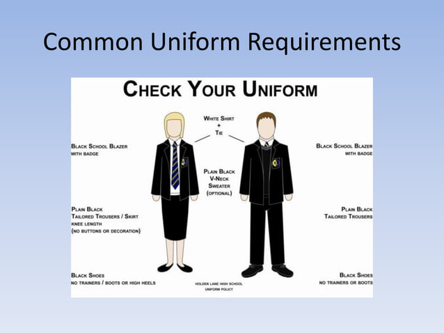 High school uniform | PPTX
