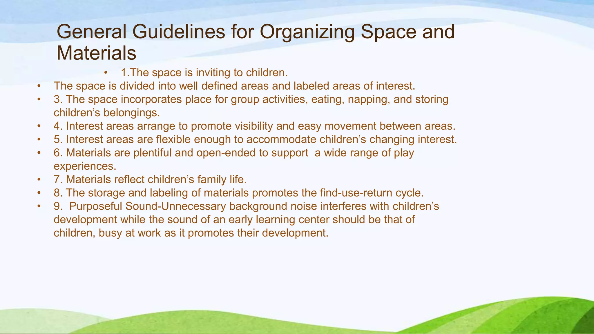 High scope the learning environment | PPTX