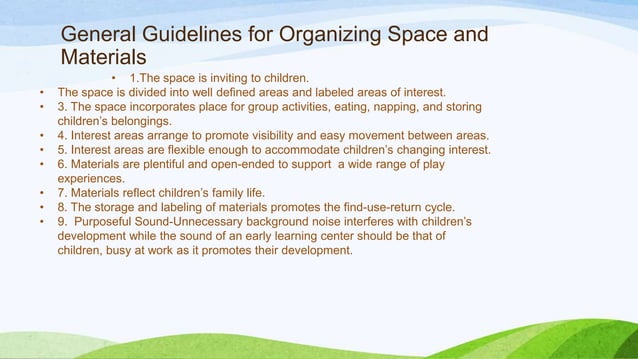 High scope the learning environment | PPTX