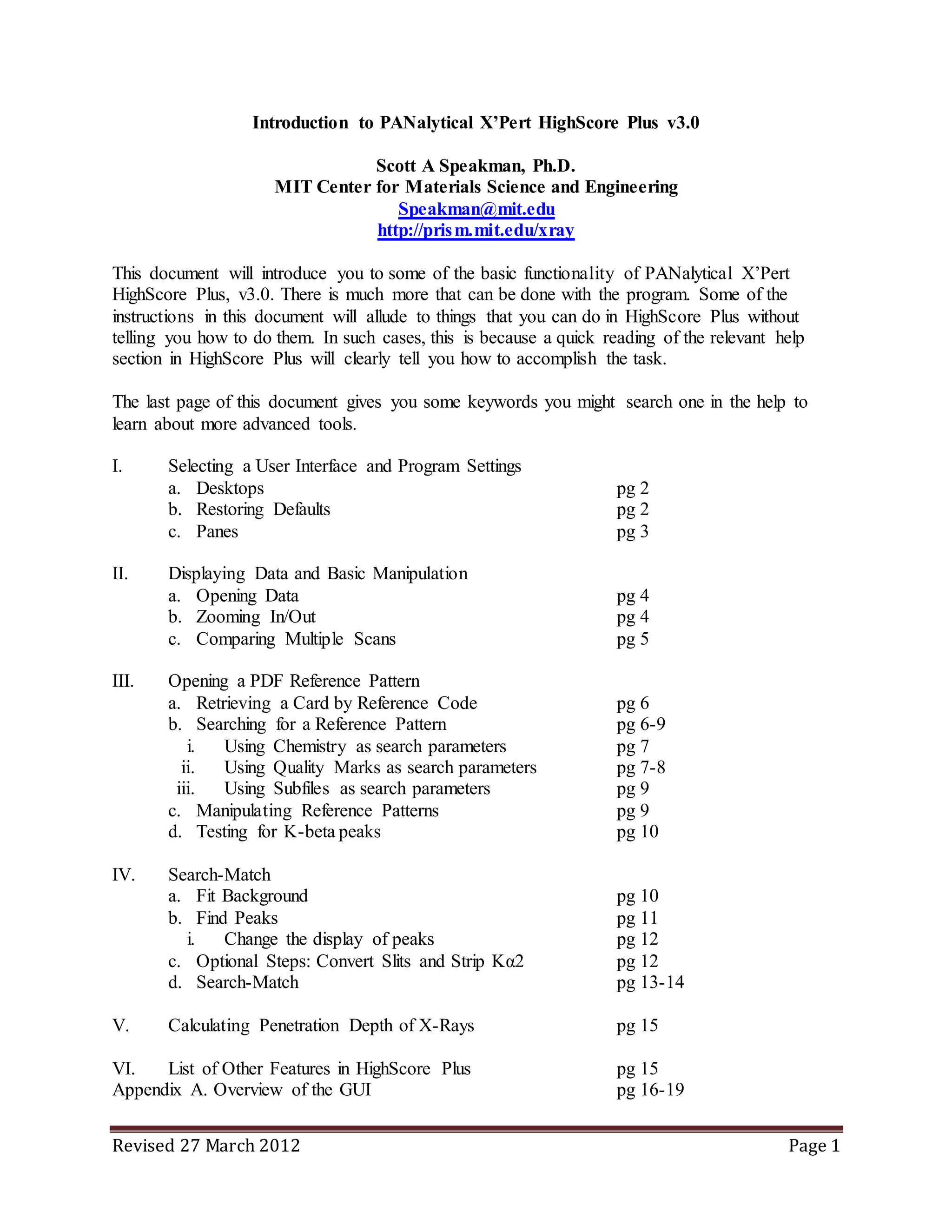 High score plus guide (3) | DOCX