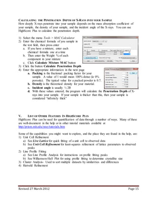 High score plus guide (3) | DOCX