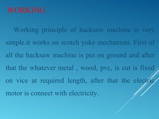 High speed 4 way haksaw machine ppt | PPT