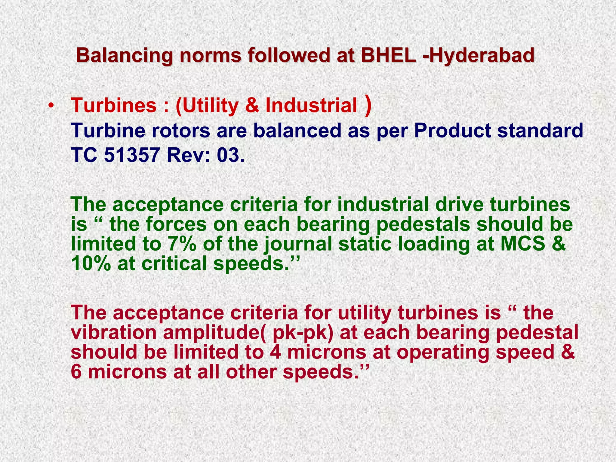 High speed balancing of turbine rotors | PDF