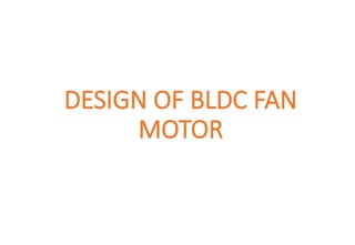 High Speed compact BLDC fan controller for cooling.pptx