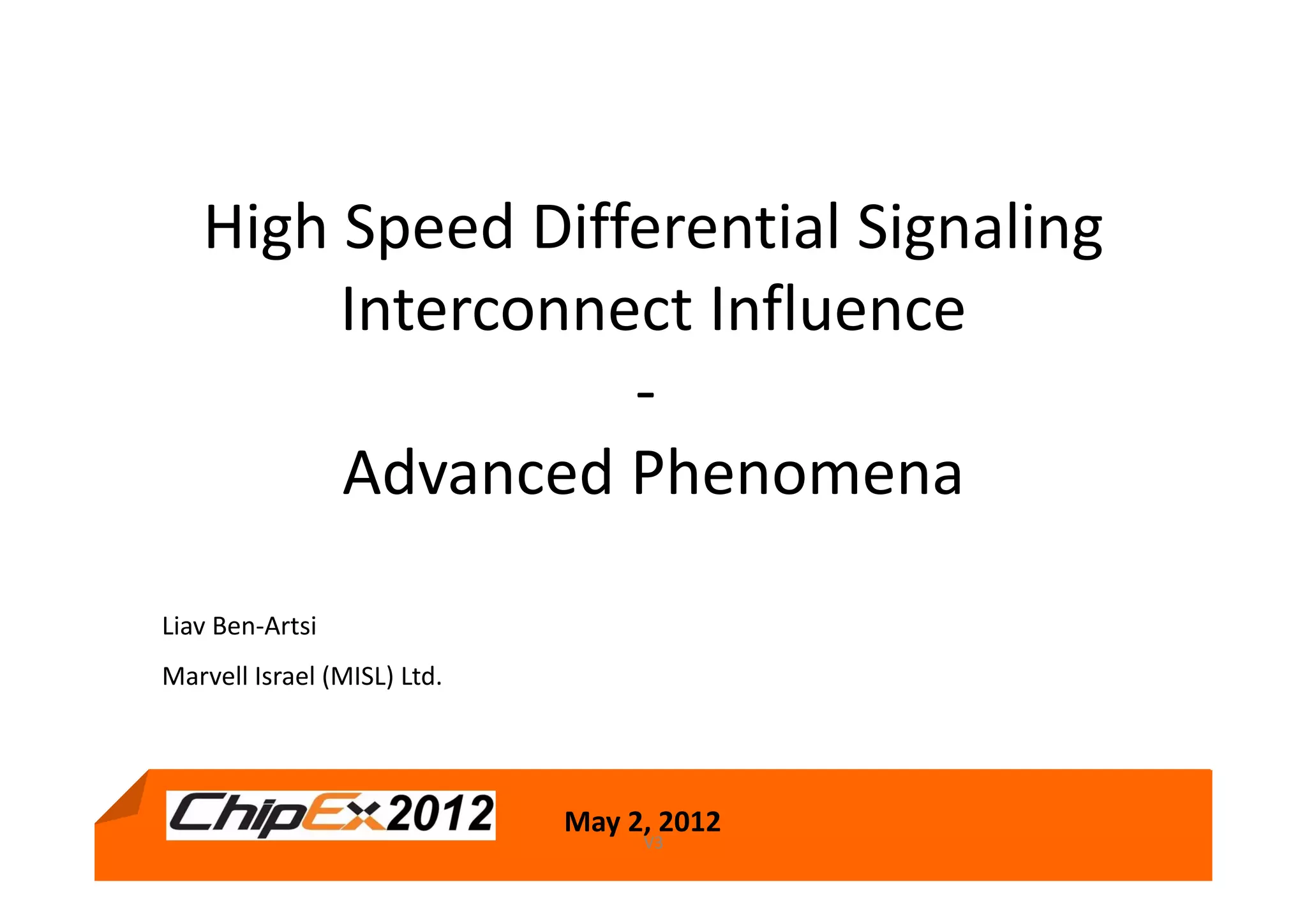 High speed differential signaling | PDF