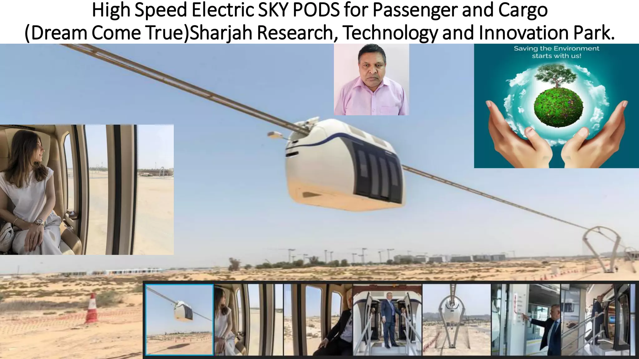 High speed electric sky pods for passenger and cargo presentation by ...