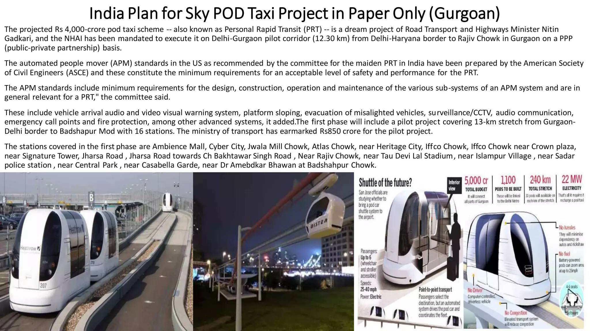 High speed electric sky pods for passenger and cargo presentation by ...