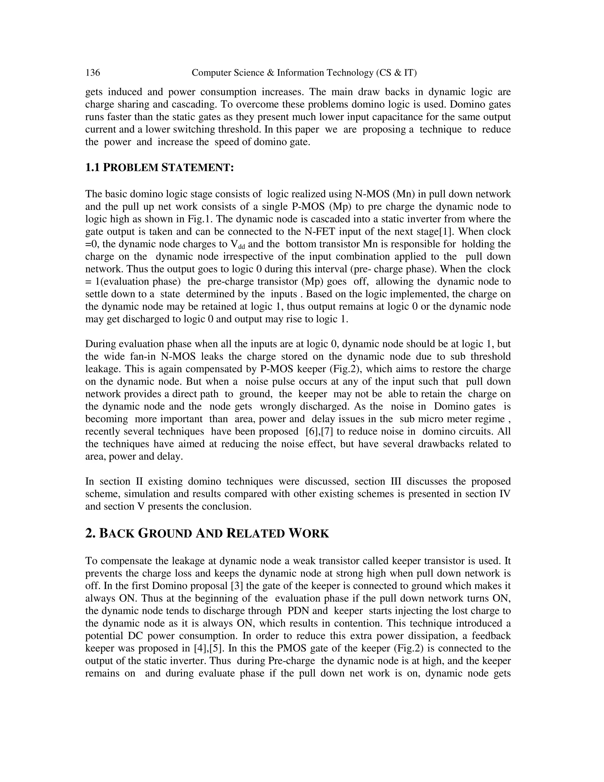 High Speed Low Power CMOS Domino or Gate Design in 16nm Technology