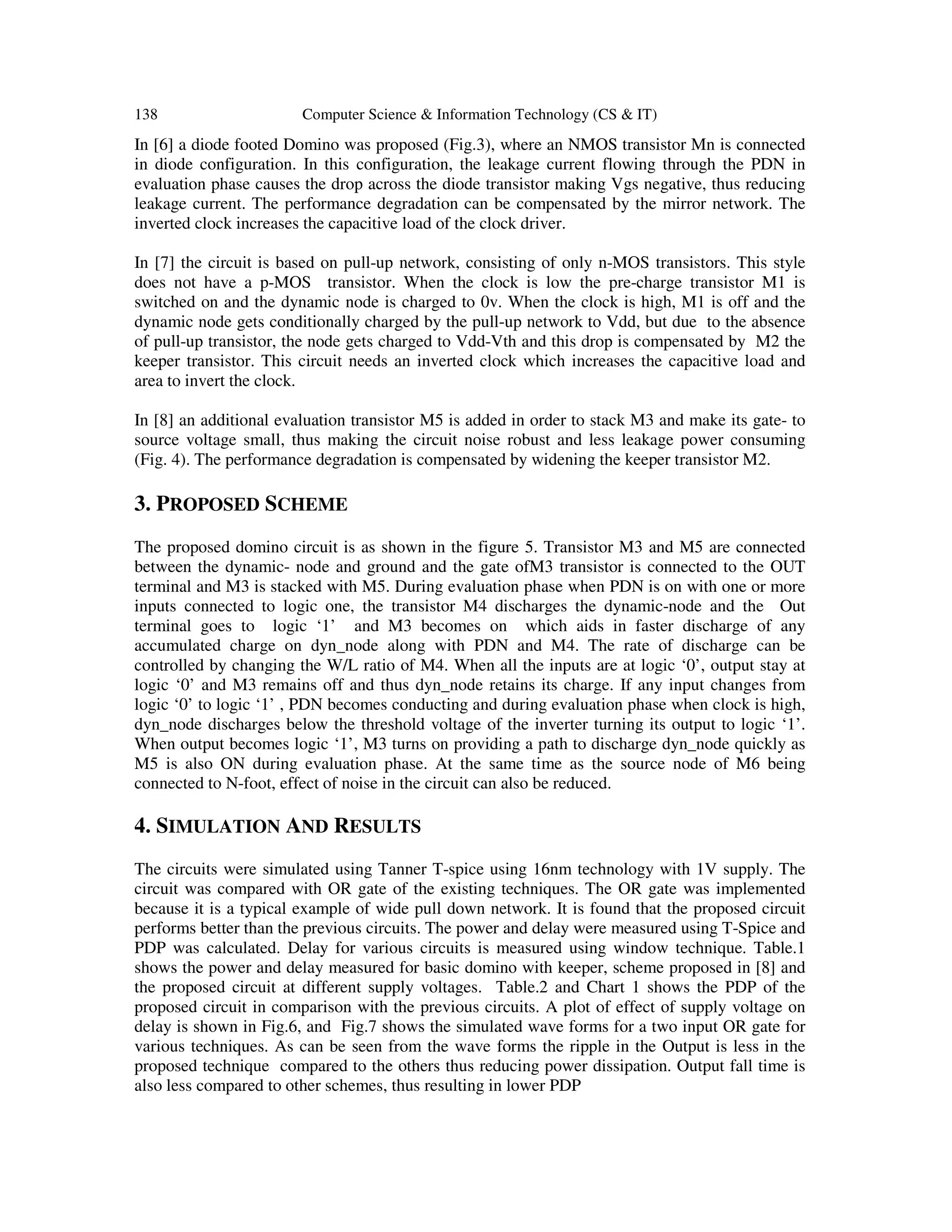 High Speed Low Power CMOS Domino or Gate Design in 16nm Technology
