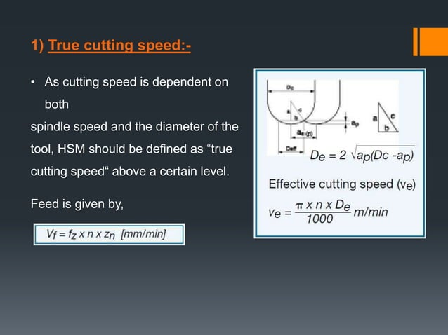 High speed machining (HSM) | PPTX | Physics | Science
