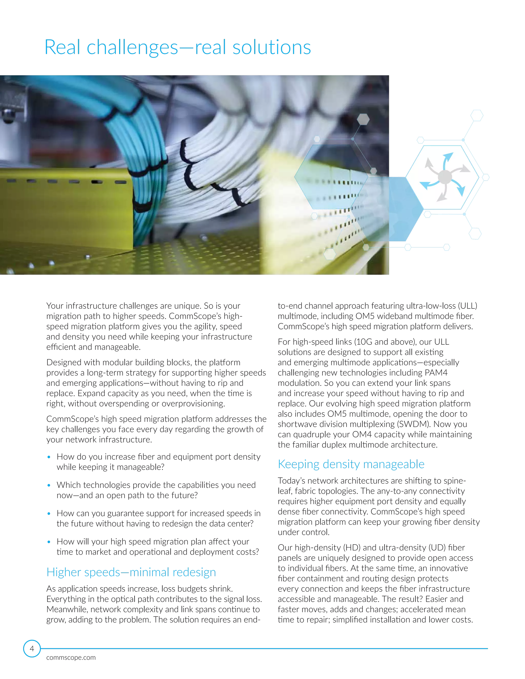 CommScope's High Speed Migration Platform | PDF