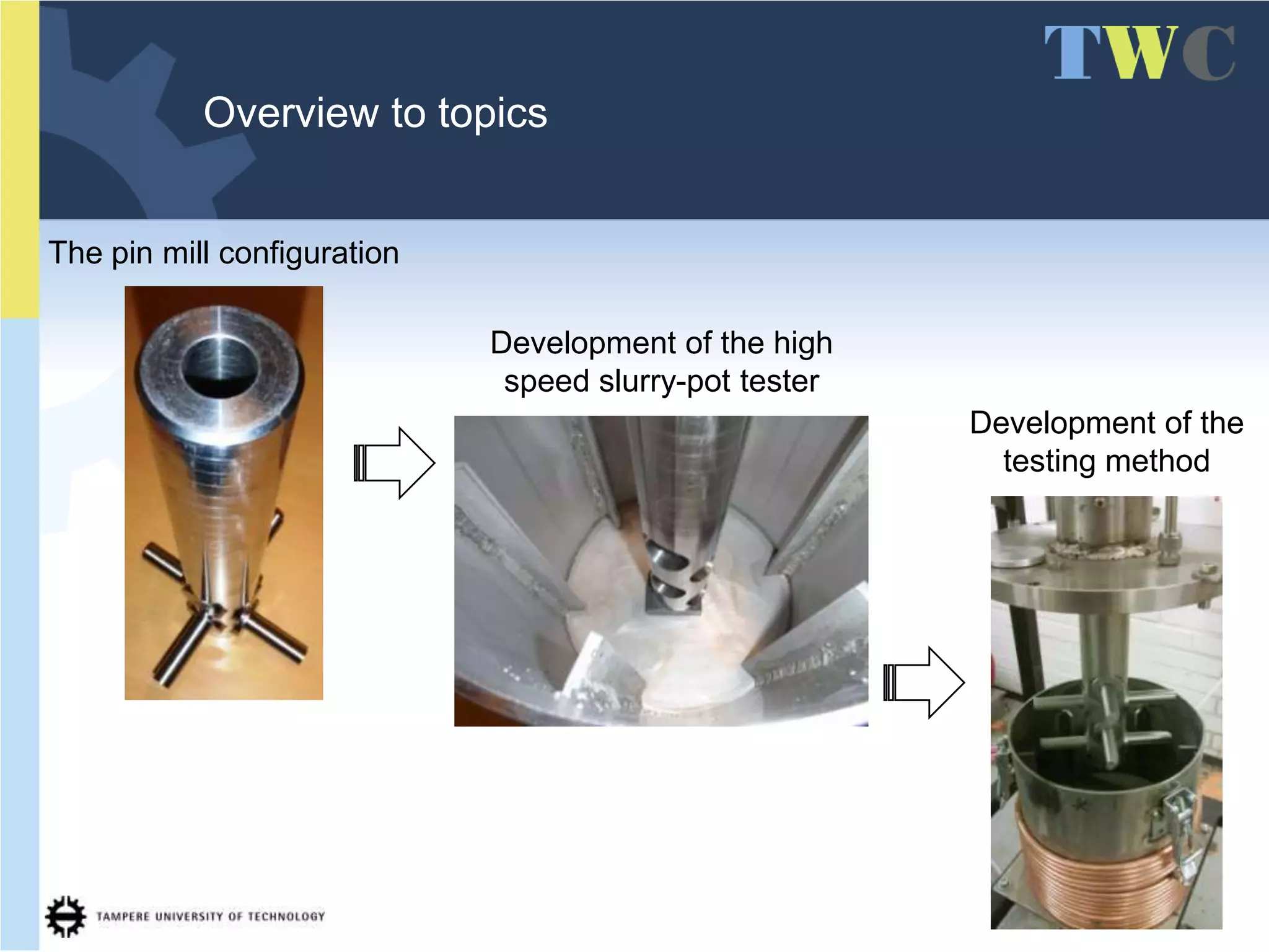 High speed slurry-pot type erosion wear tester | PPTX