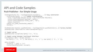 Java Library for High Speed Streaming Data | PPT
