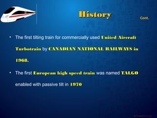 High Speed Tilting Trains | PPT
