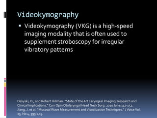 High Speed Laryngeal Imaging Update | PPTX