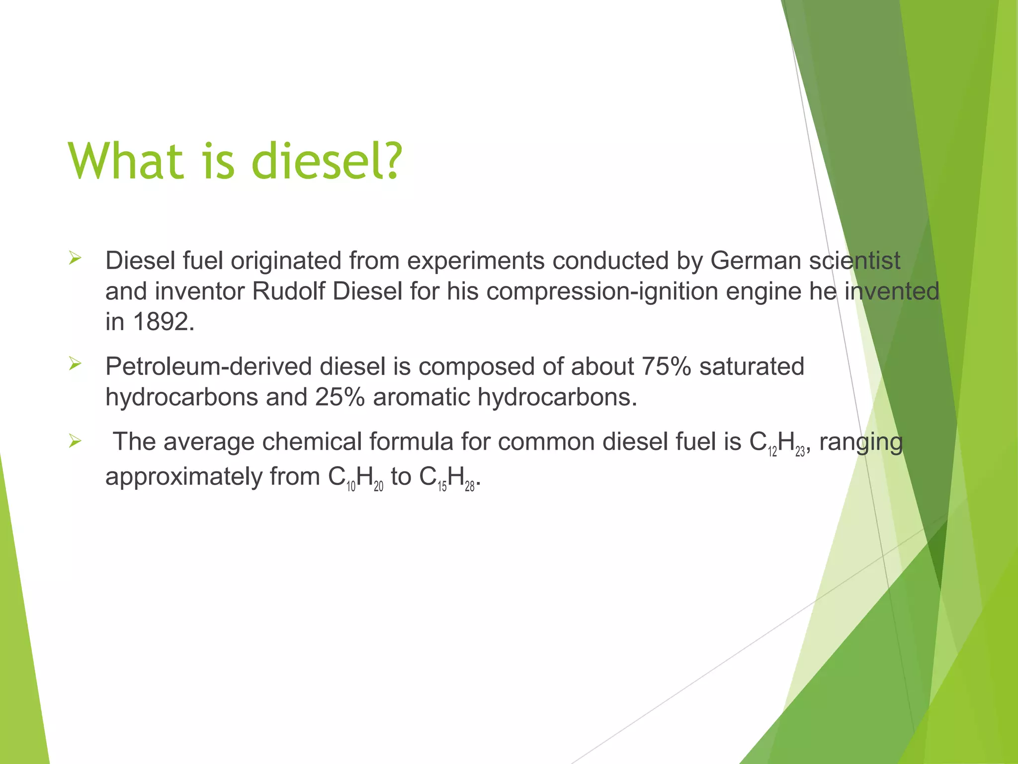 High speed diesel | PPT