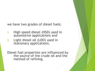 High speed diesel | PPT | Chemistry | Science