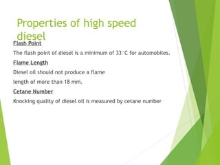 High speed diesel | PPT