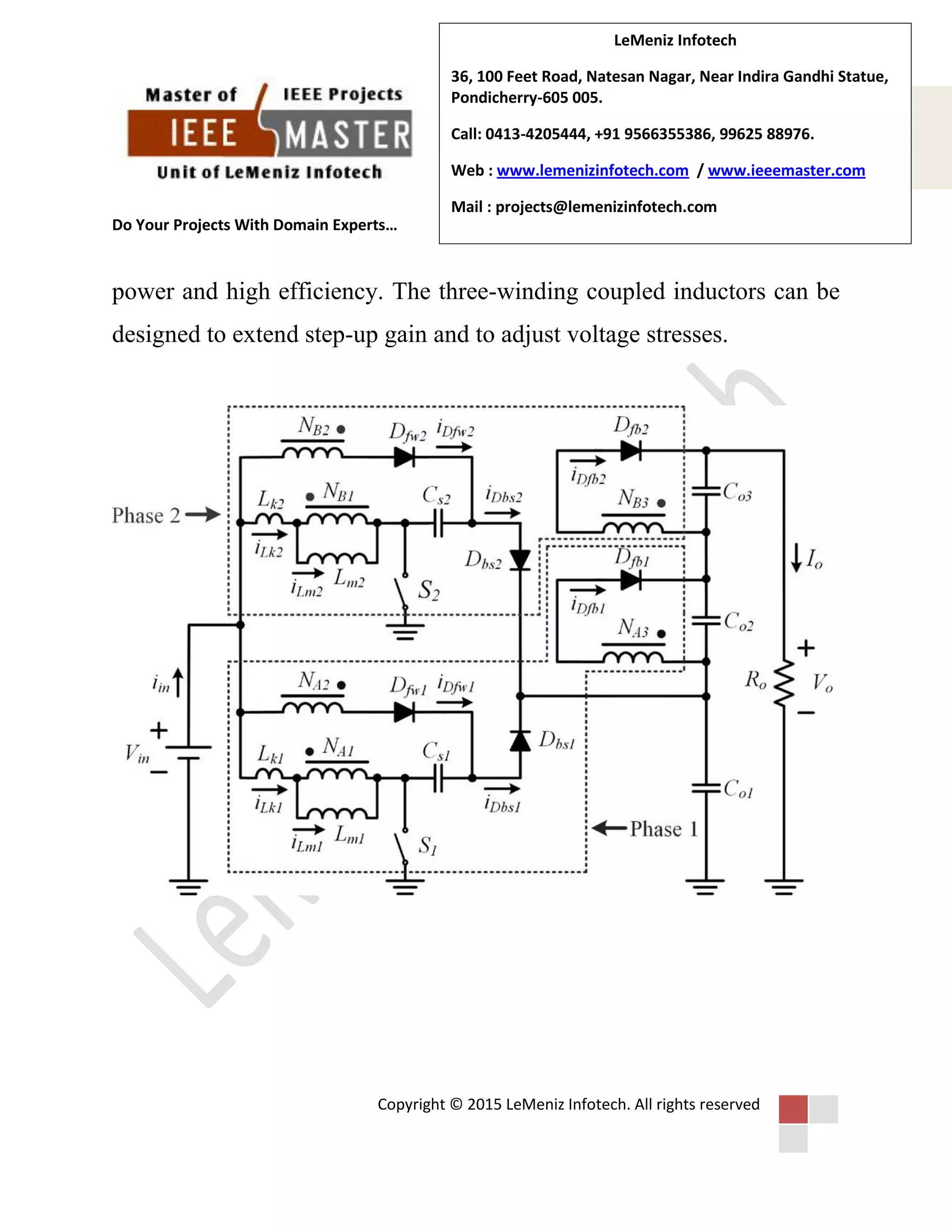 High step up interleaved forward-flyback boost converter with three-winding coupled inductors | PDF