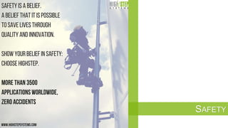 Benefits of the HighStep climbing system | PPT