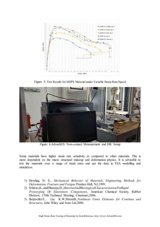 High Strain Rate Testing of Materials | DOCX