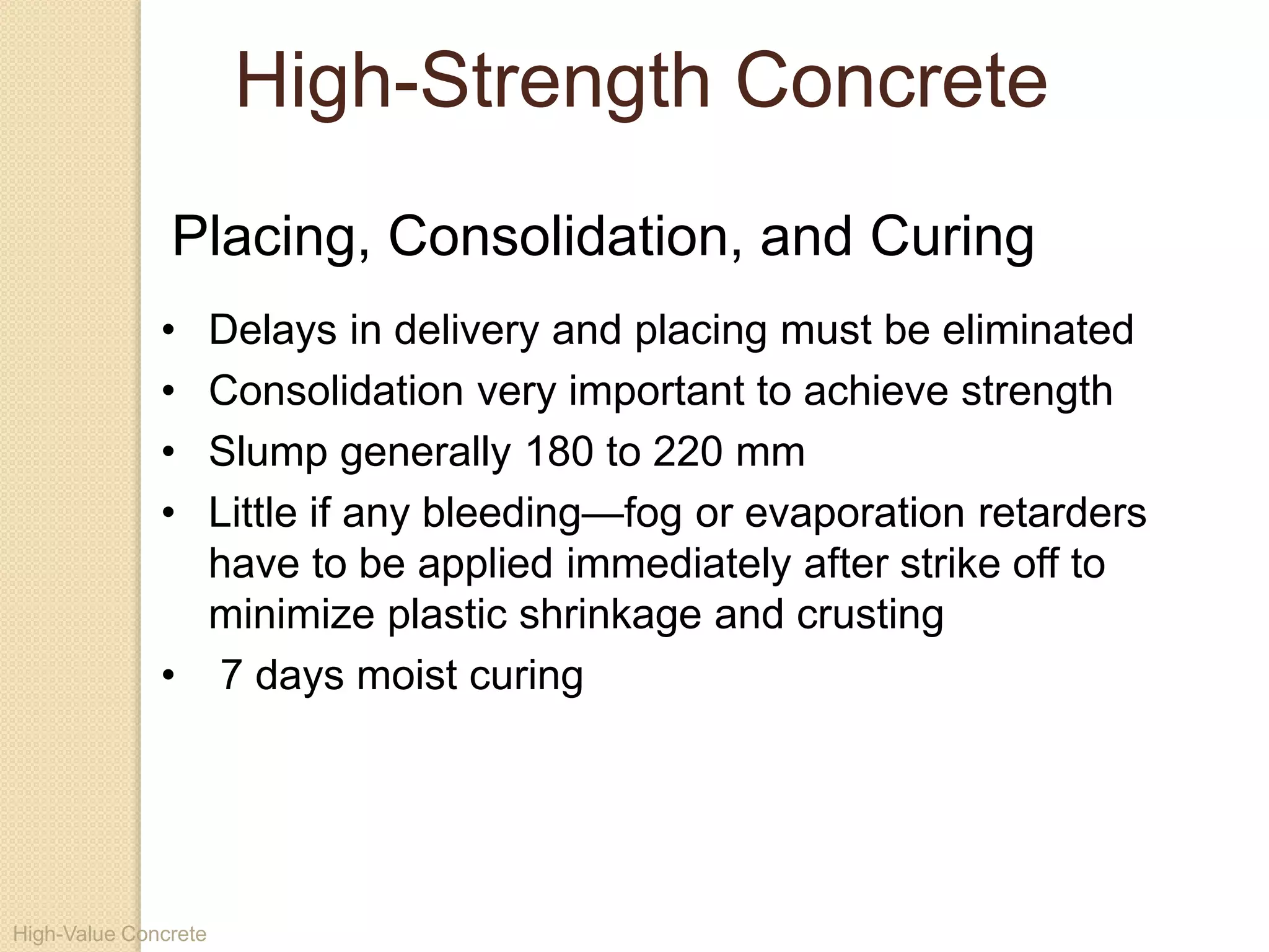 High strength concrete | PPTX