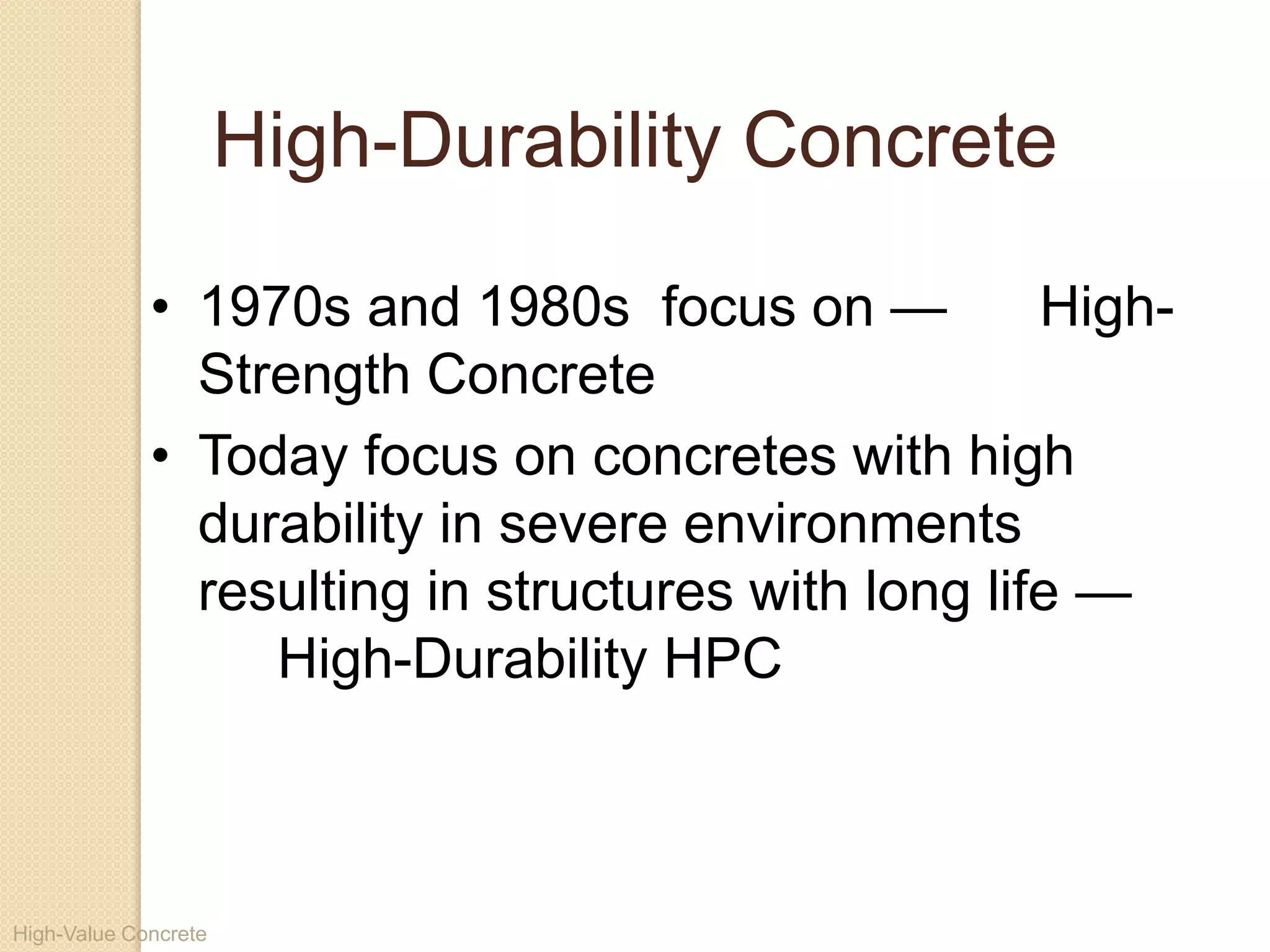High strength concrete | PPTX